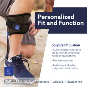 Custom fitted AFO braces and off the shelf ankle foot orthoses.